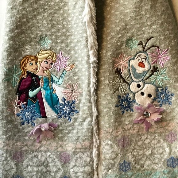 Disney | Accessories | Vintage Disney Store Frozen Embroidered Scarf ...